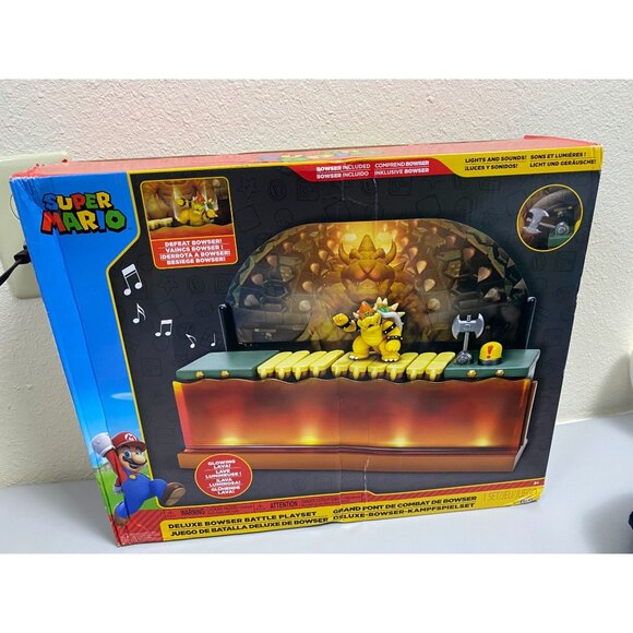 Nintendo | Toys | New Nintendo Super Mario Deluxe Bowser Battle Playset ...